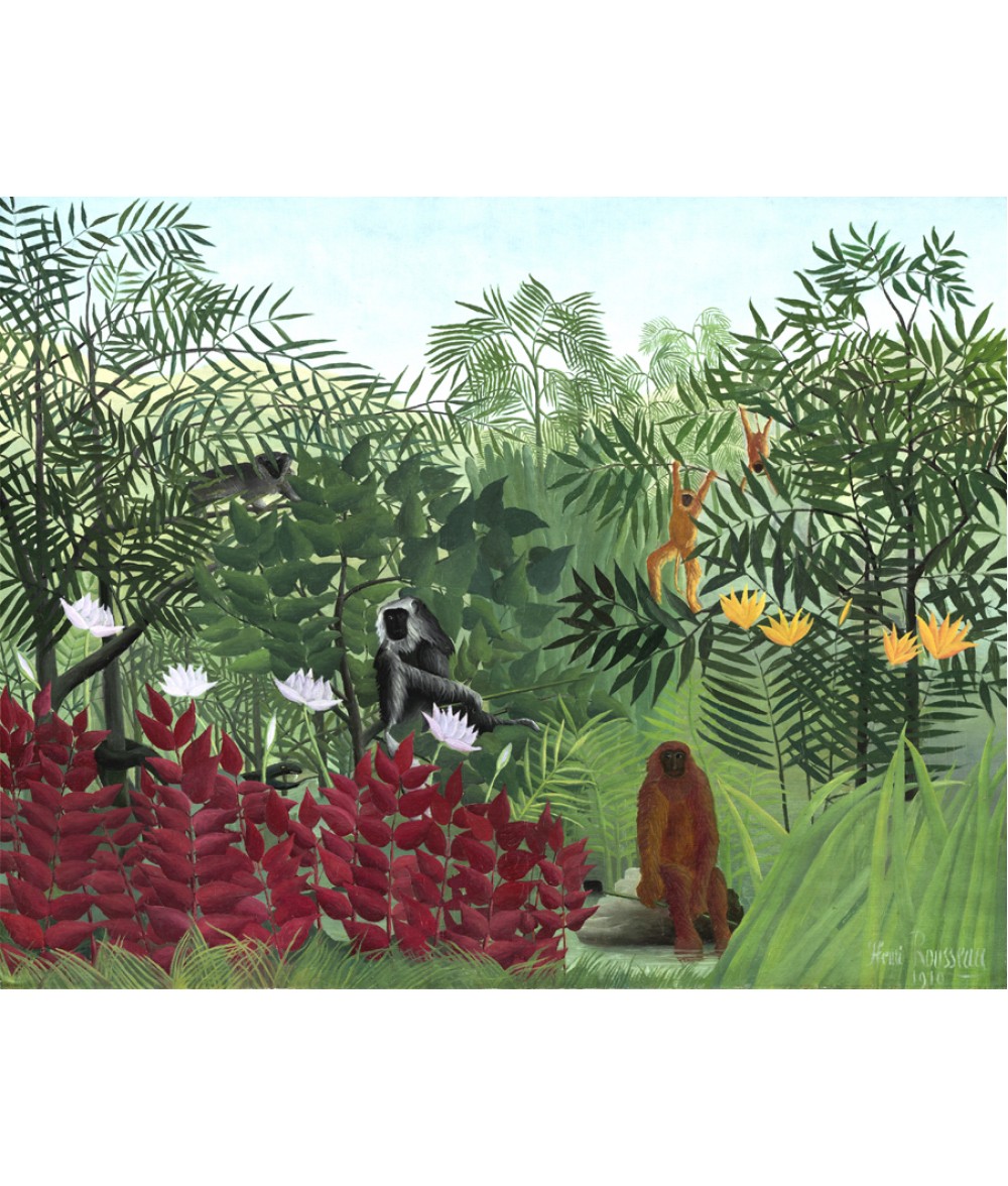 Henri Rousseau - Tropical Forest with Monkeys